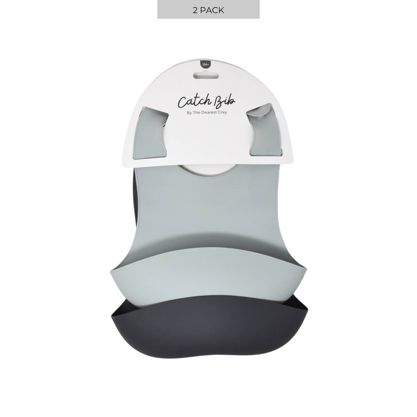 Silicone Catch Bib Set | Denim & Cloud – Drøm